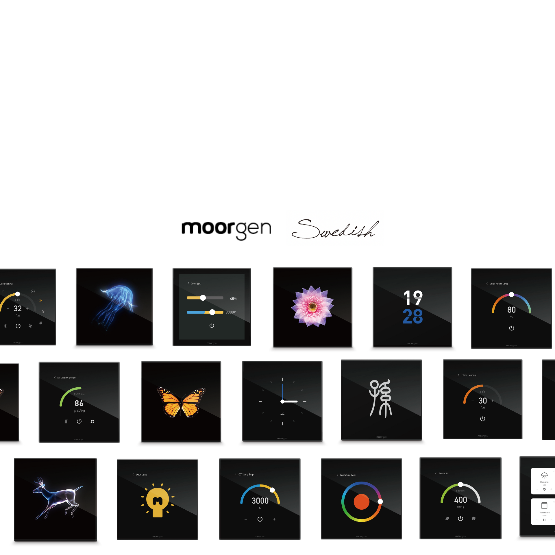 Smart LCD Panel - Swedish Series – Moorgen Smart Home